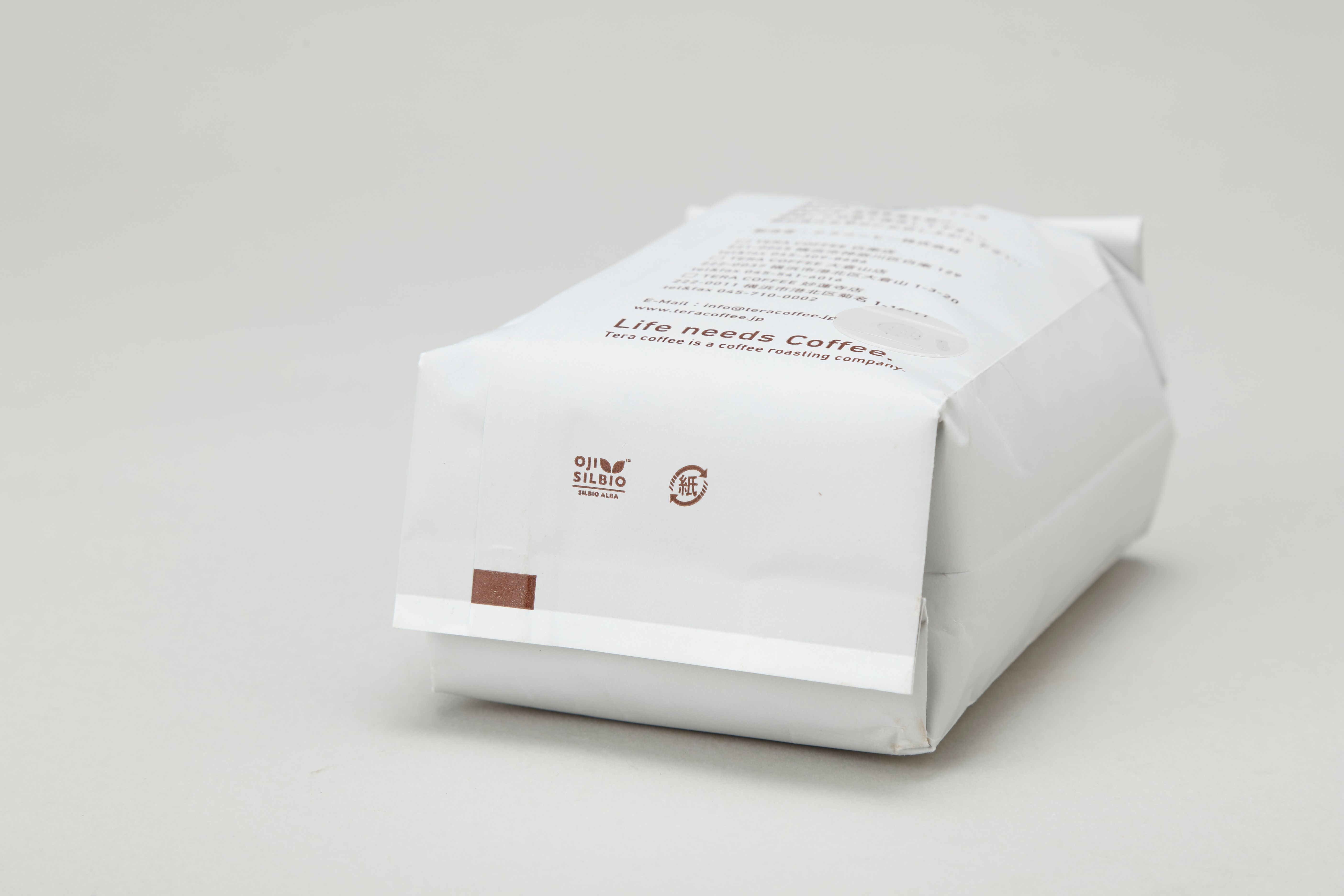 プラスチックフィルムに替わる紙製バリア素材『SILBIO ALBA（シルビオ アルヴァ）』 コーヒー豆の包装用途で初採用（テラコーヒー株式会社 ...